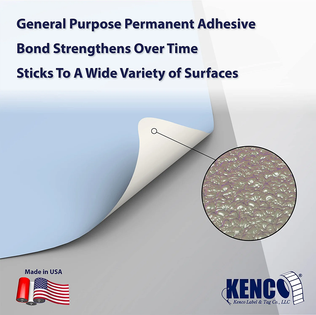 3” X 2" Direct Thermal Perforated Labels - Blue