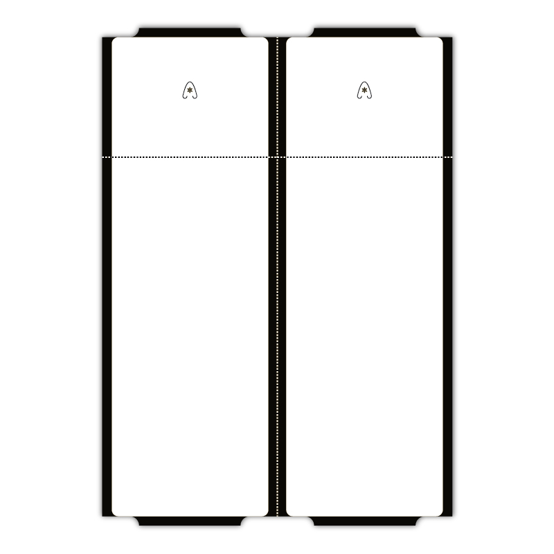 Black Direct Thermal Consignment Tags