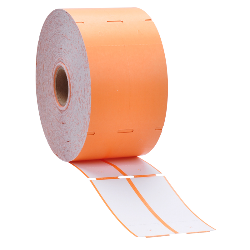 Orange Direct Thermal Consignment Tags