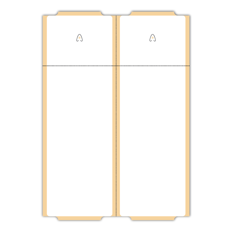 Tan Direct Thermal Consignment Tags