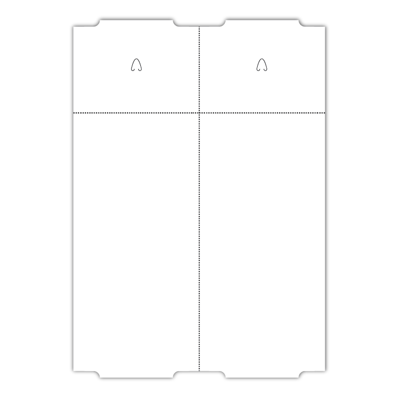 White Direct Thermal Consignment Tags
