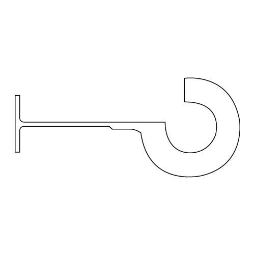 2in. Natural J-Hooks