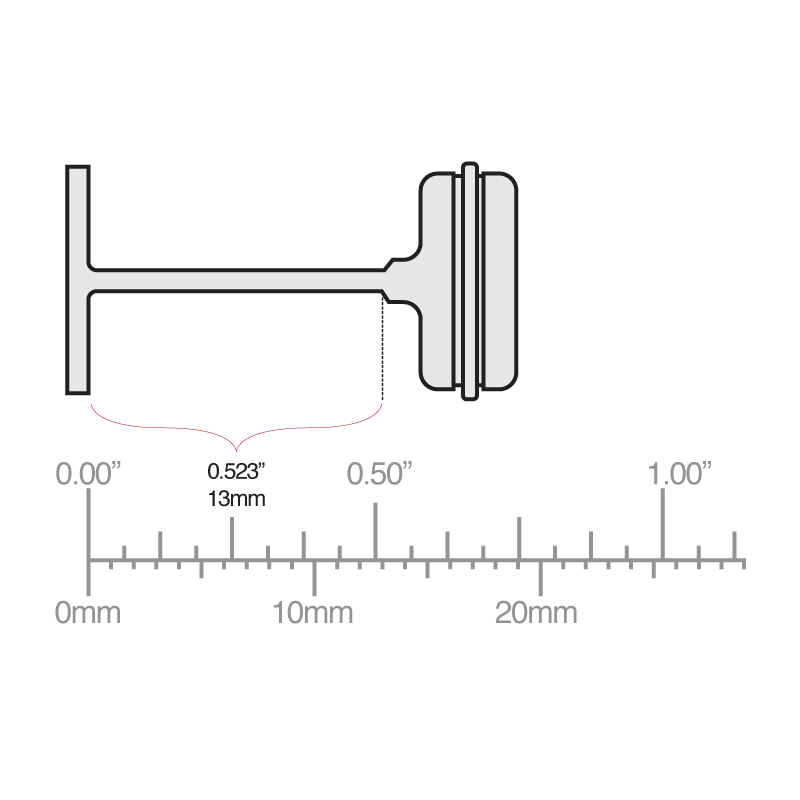 Avery Dennison 10656 0.523in. (13mm) Natural Standard Paddle Swiftach ...