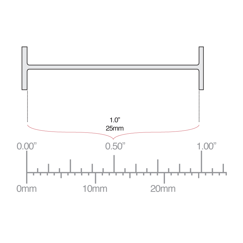 Avery Dennison 10703 1in. (25mm) Natural Standard T-End Swiftach Fasteners