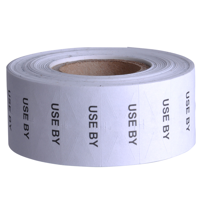Black on White "USE BY" General Purpose Tamper Proof Labels to fit Towa ...