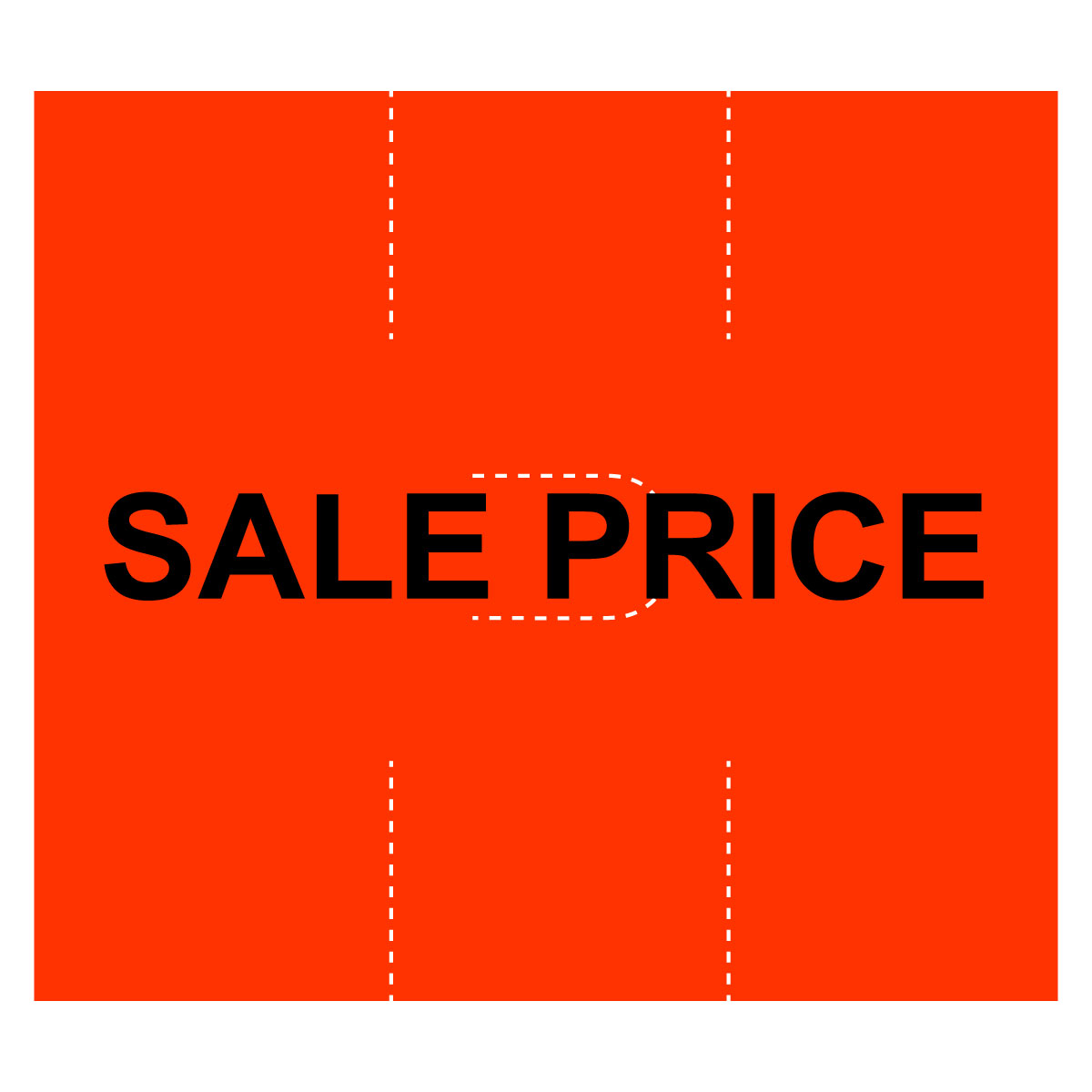 Black Print on Fluorescent Red "SALE" Labels to fit Avery® Sato ...