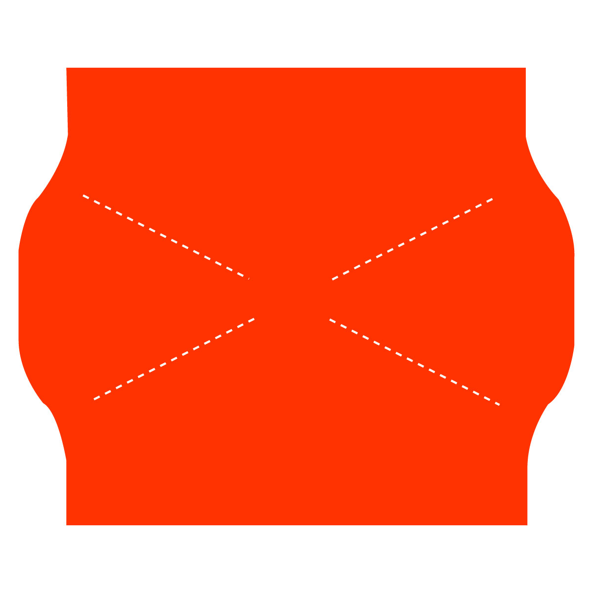 Fluorescent Red Labels to fit Checkpoint® Meto® 12.22, 13.22, 14.22 and ...