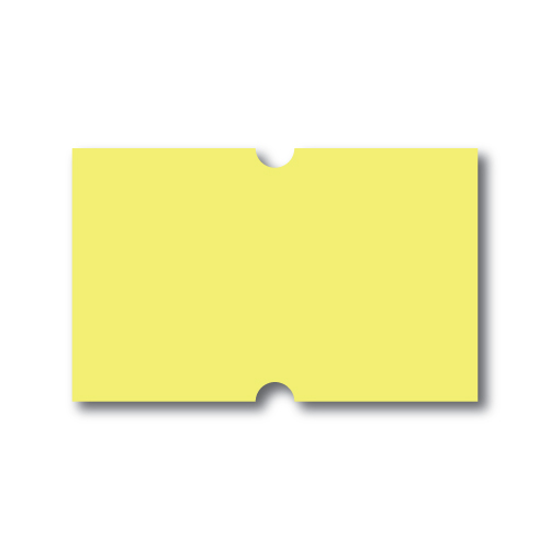 Yellow General Purpose Labels Without Tamper Proof Vertical Slits