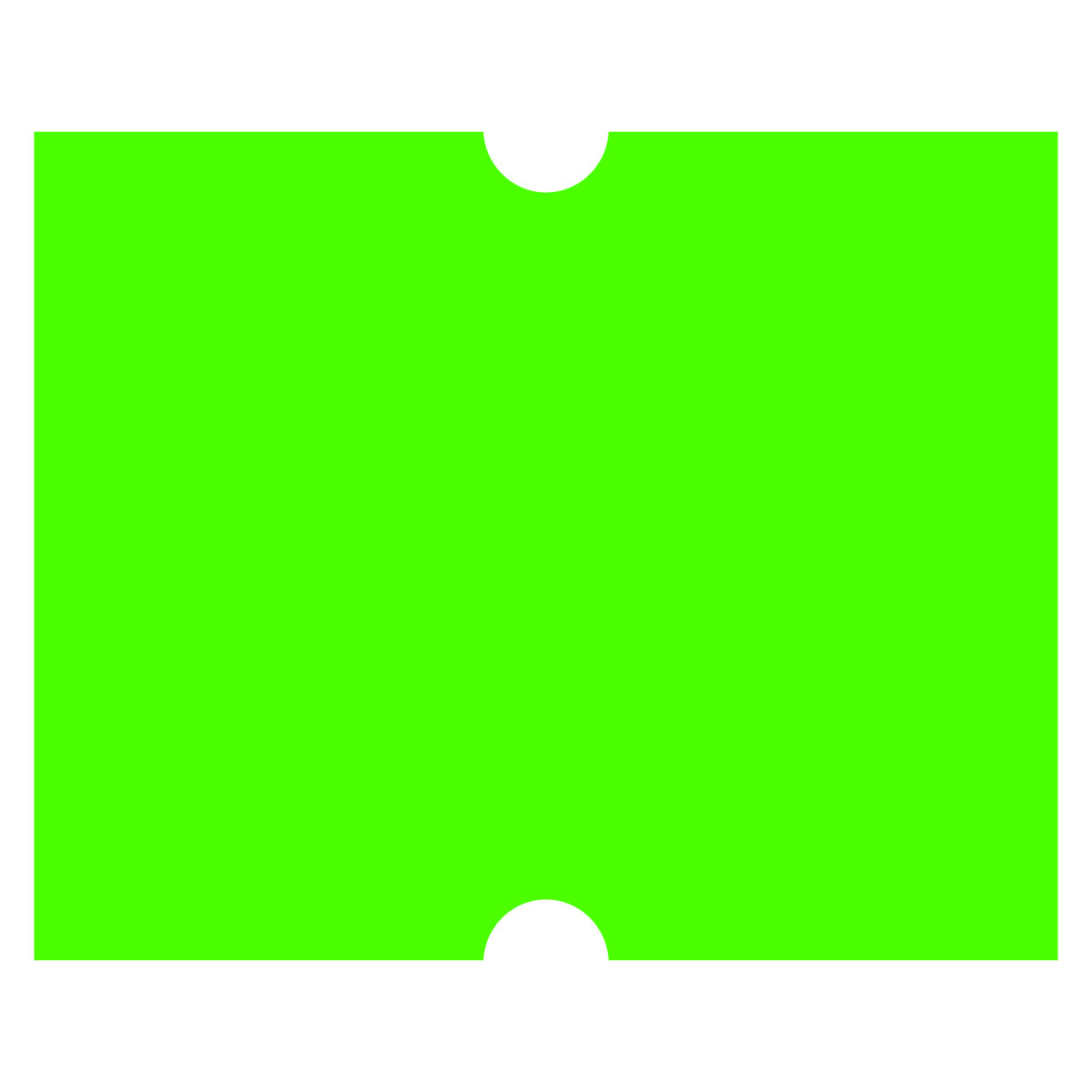Fluorescent Green General Purpose Labels Without Tamper Proof Vertical ...