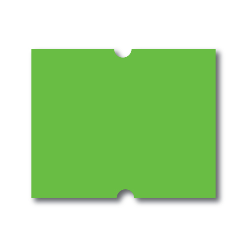 Fluorescent Green General Purpose Labels Without Tamper Proof Vertical ...