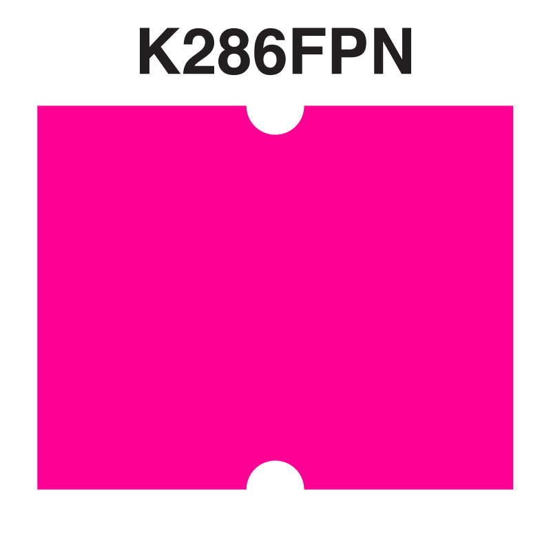 Fluorescent Pink General Purpose Labels Without Tamper Proof Vertical Slits