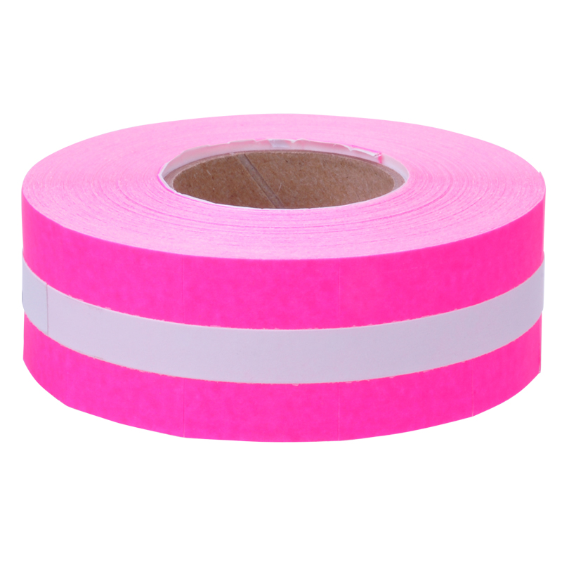 Fluorescent Pink General Purpose Labels Without Tamper Proof Vertical Slits