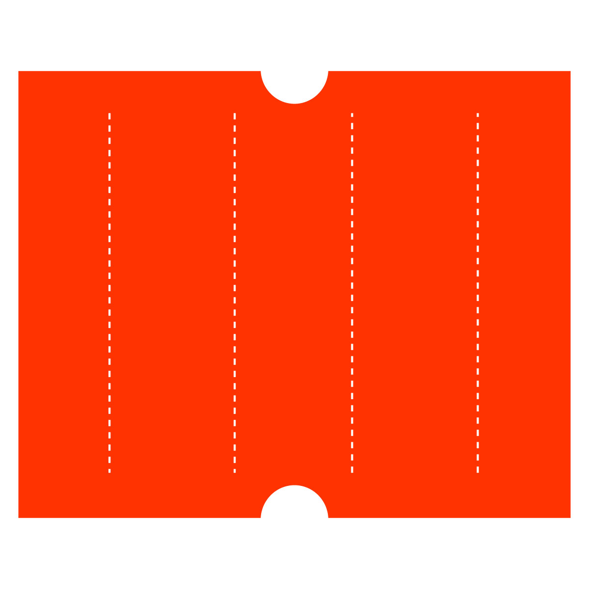 Fluorescent Red General Purpose Tamper Proof Labels