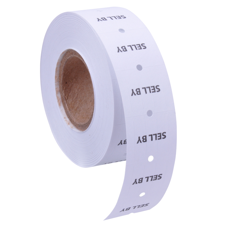 Black on White "SELL BY" General Purpose Tamper Proof Labels