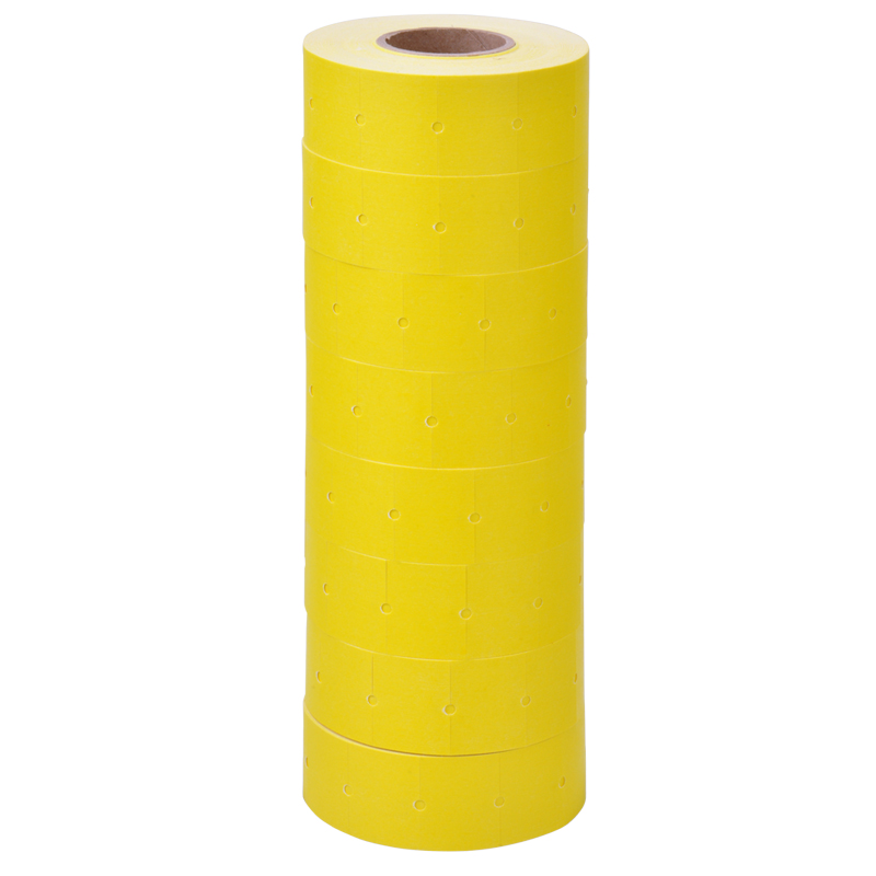 Yellow General Purpose Labels Without Tamper Proof Vertical Slits