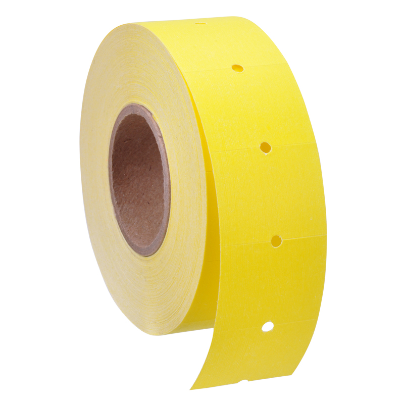 Yellow General Purpose Labels Without Tamper Proof Vertical Slits