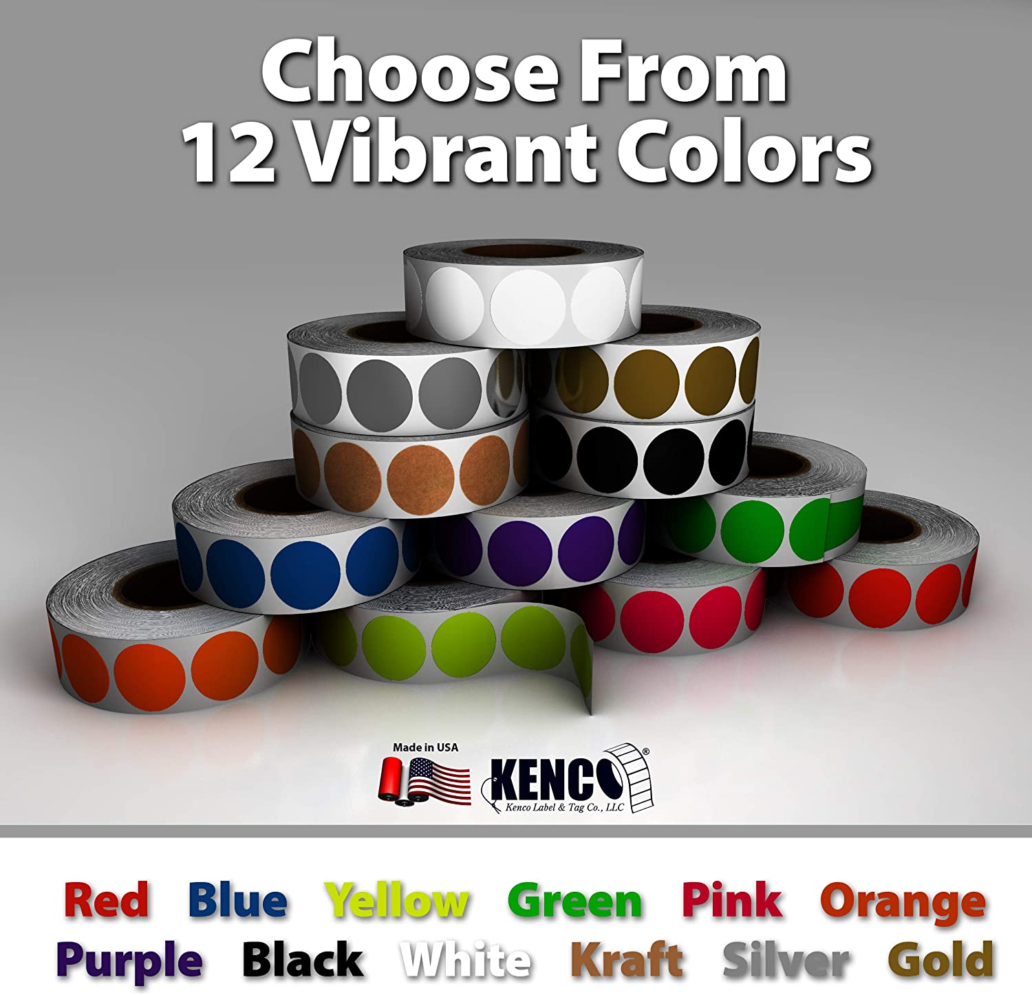1 Kenco Color Coding Circle Labels Red 1 Kenco Color Coding Circle Labels Red