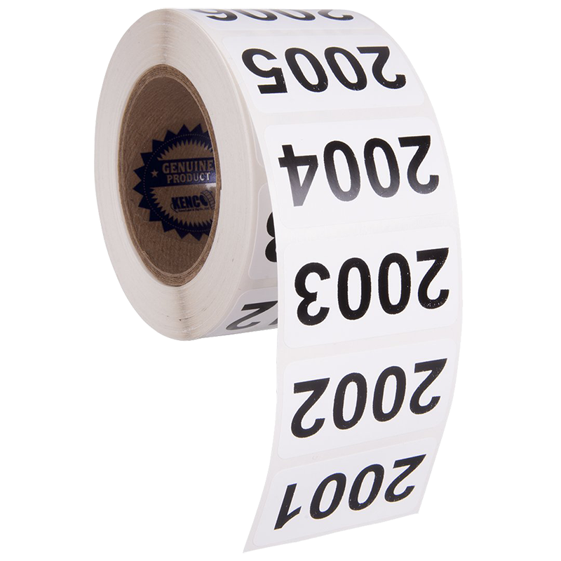 2" X 1" Consecutively Numbered Labels 2001-2500