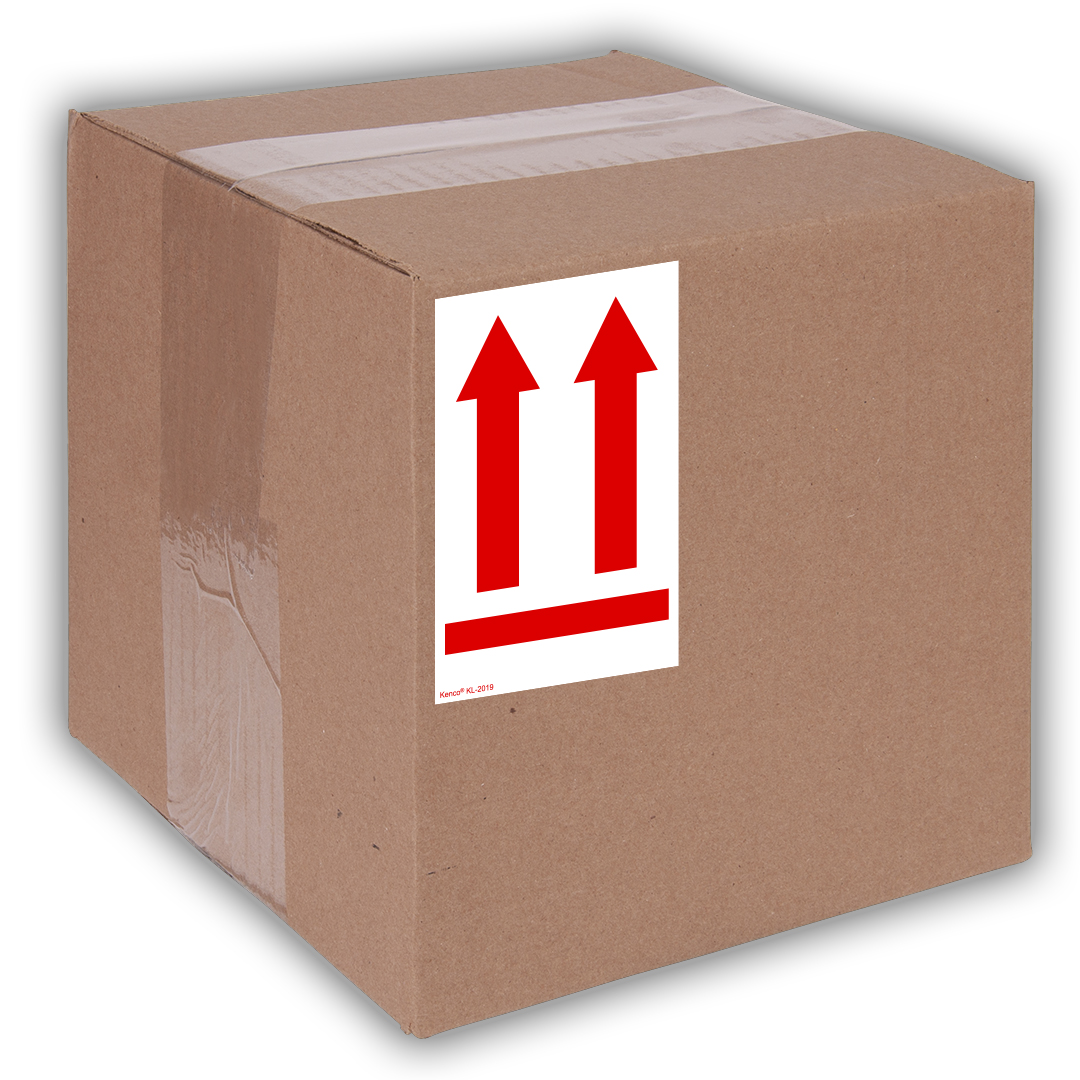 Red Arrows This Side Up International Safe Handling Warning Stickers