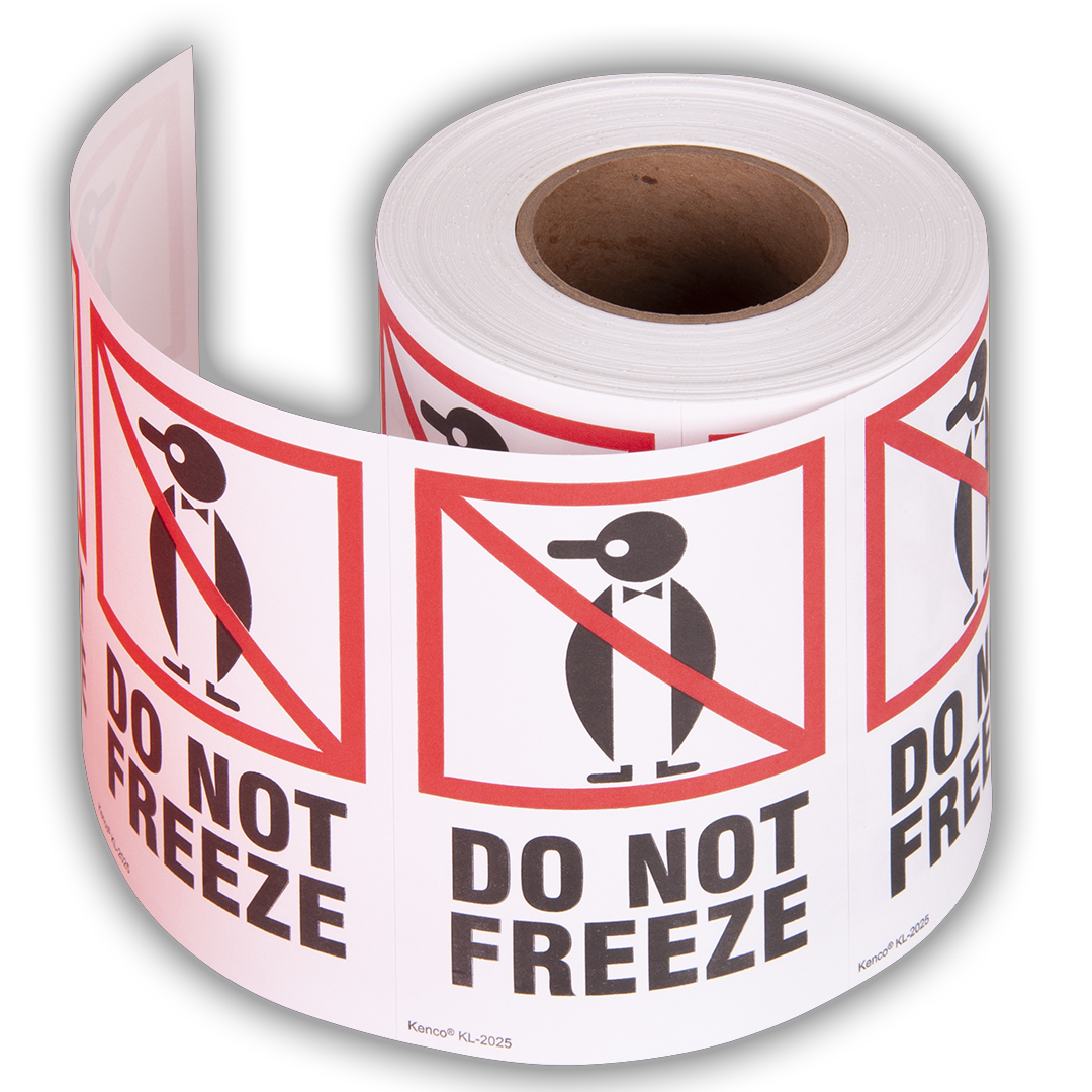 Do Not Freeze International Safe Handling Warning Stickers