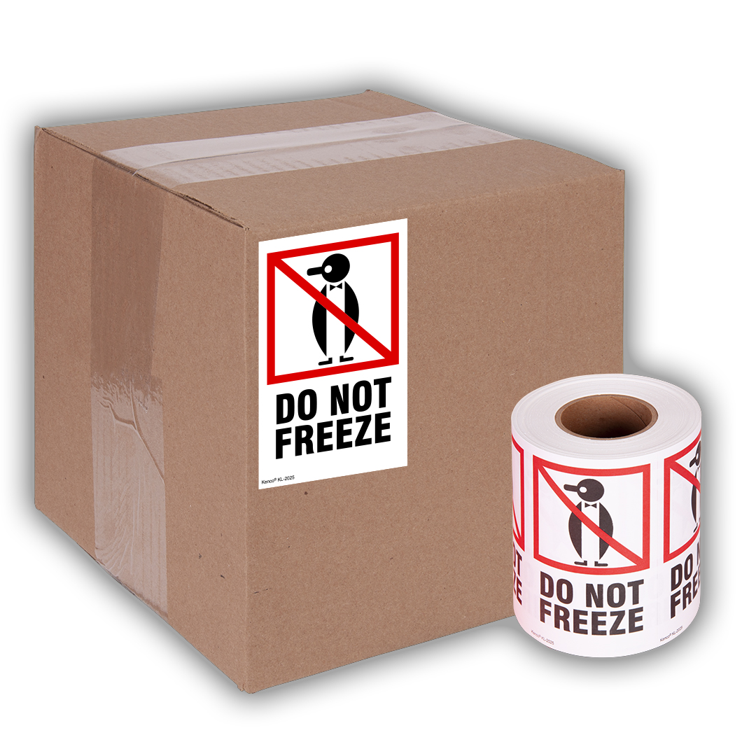 Do Not Freeze International Safe Handling Warning Stickers