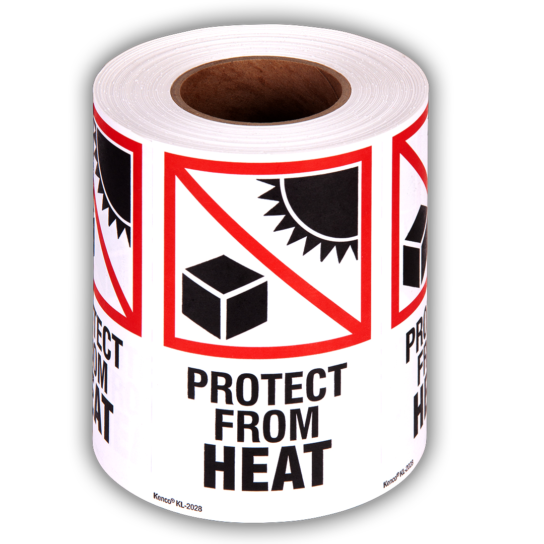 Protect from Heat International Safe Handling Warning Stickers