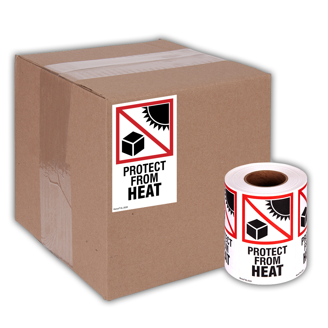Protect from Heat International Safe Handling Warning Stickers