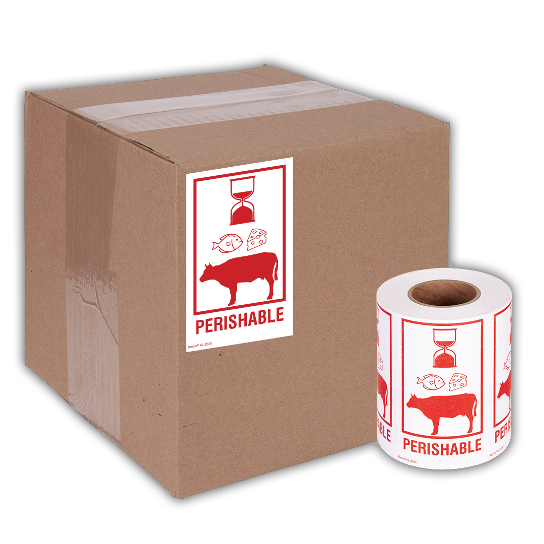 Perishable International Safe Handling Warning Stickers