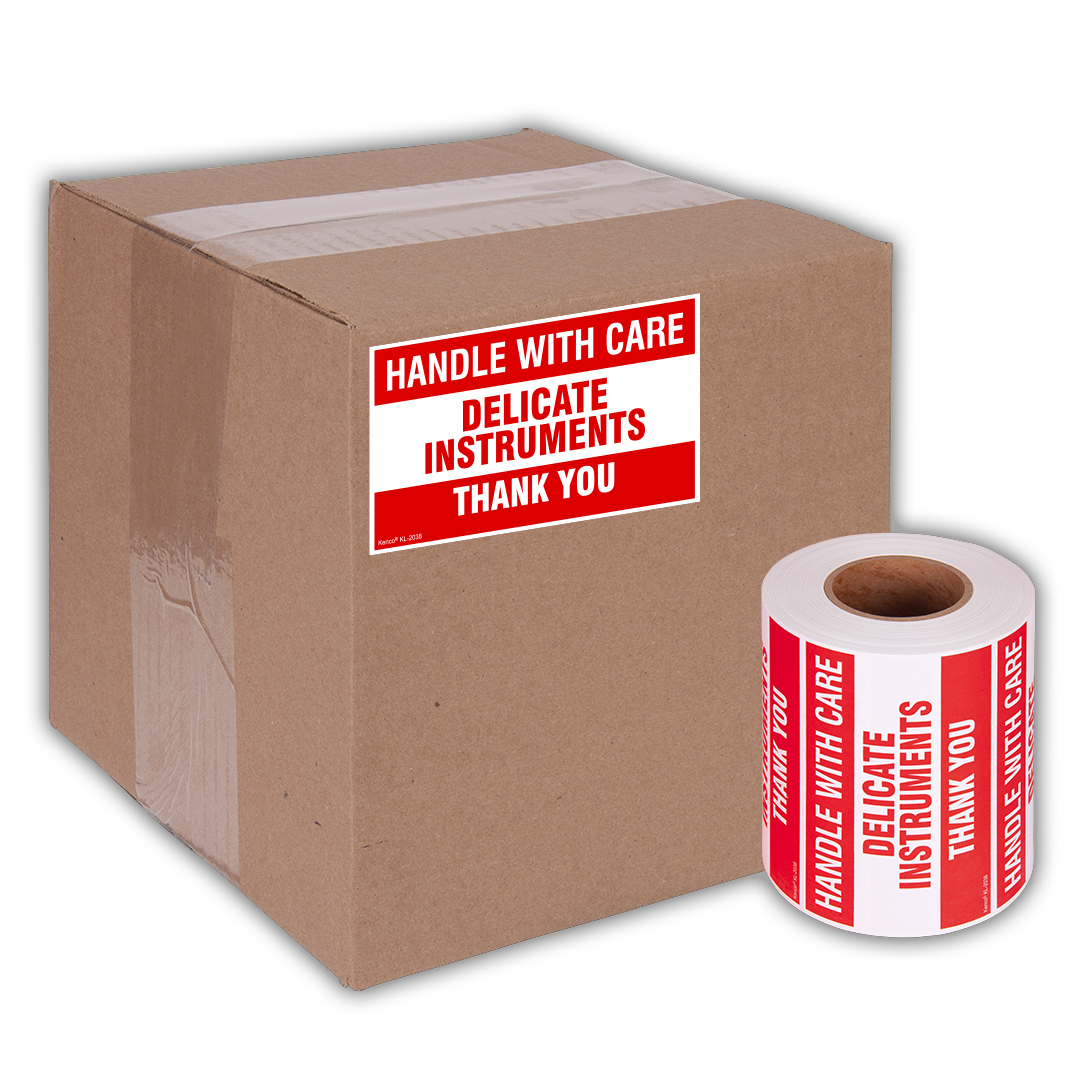 Handle with Care Delicate Instruments Fragile Warning Stickers