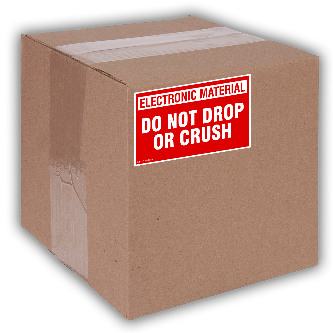 Electronic Material Don't Drop Don't Crush Stickers