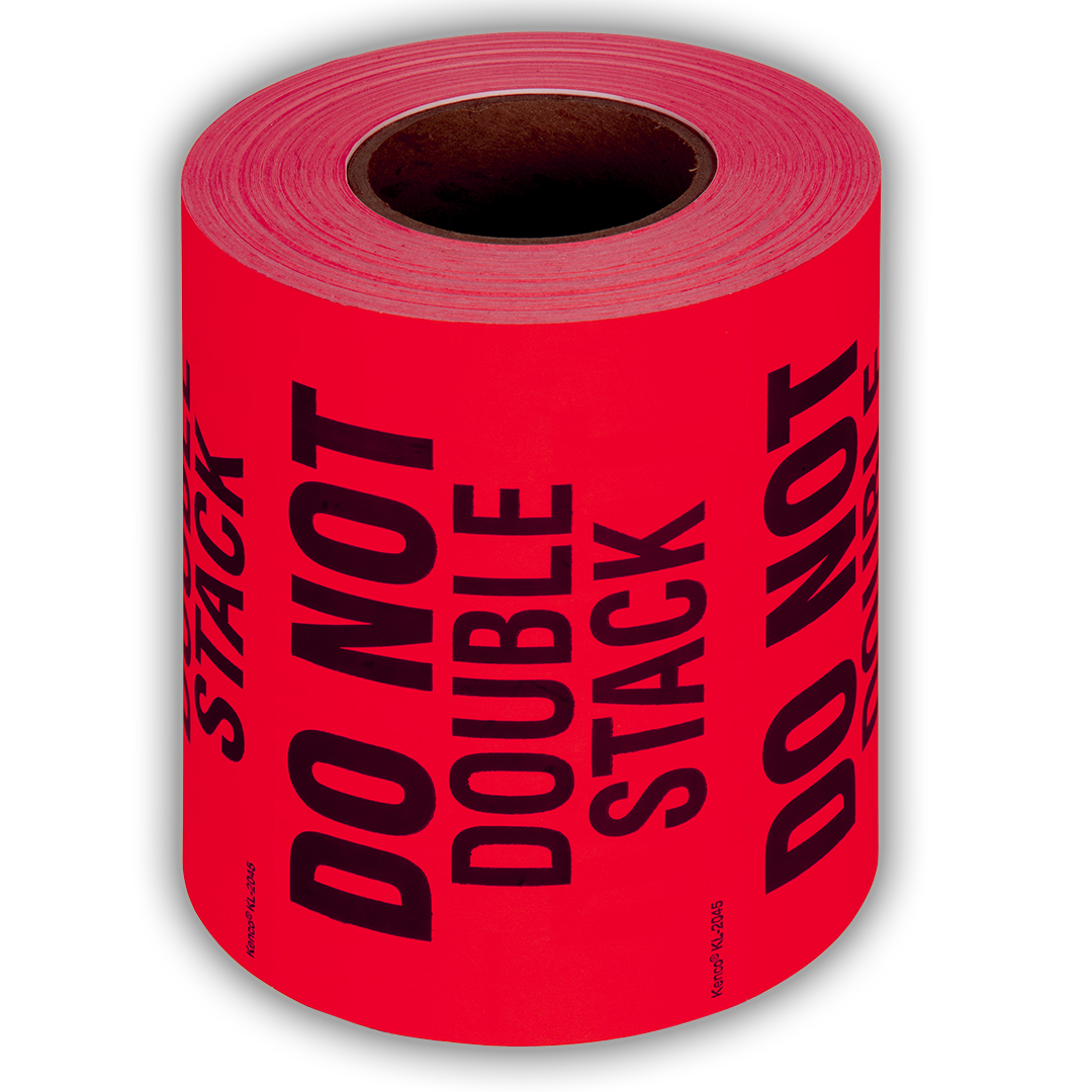Do not Double Stack Fluorescent Shipping Label Stickers