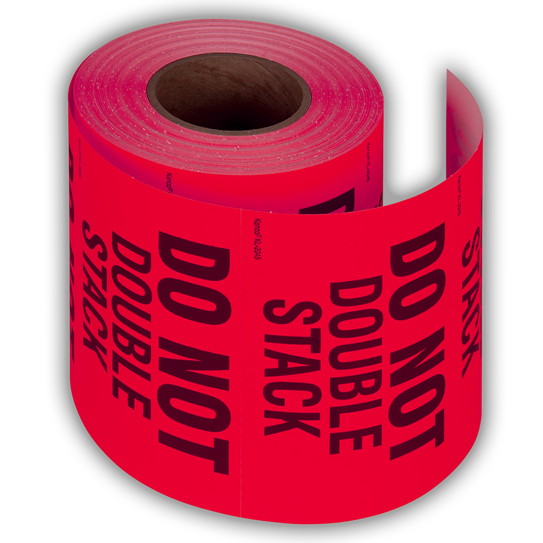 Do not Double Stack Fluorescent Shipping Label Stickers