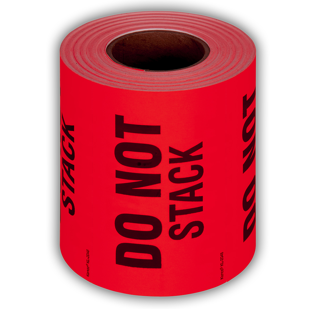 Do not Stack Fluorescent Shipping Label Stickers