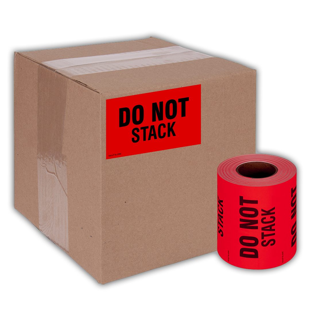 Do not Stack Fluorescent Shipping Label Stickers