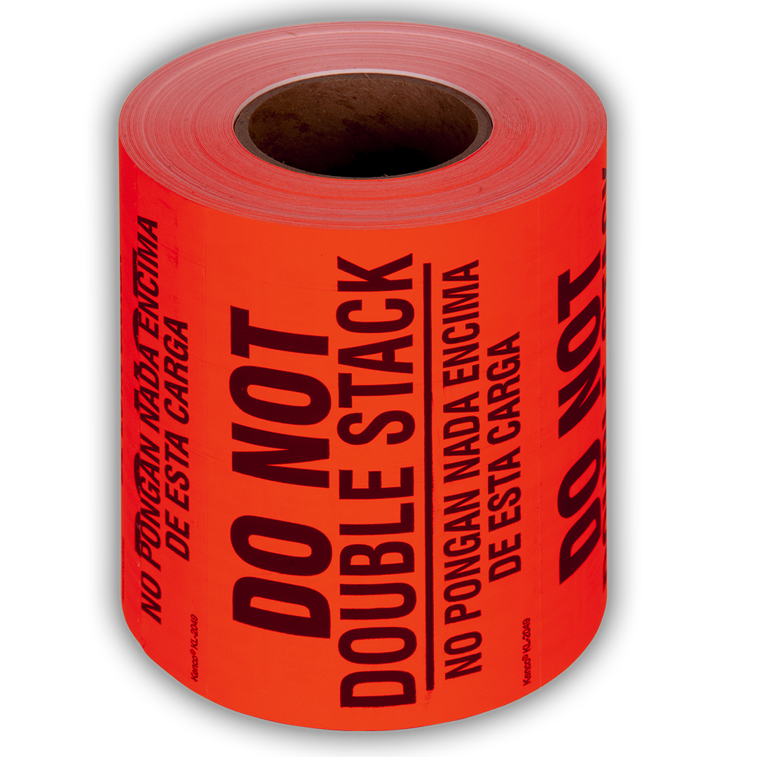 Do not Double Stack Bilingual English Spanish Shipping Label Stickers