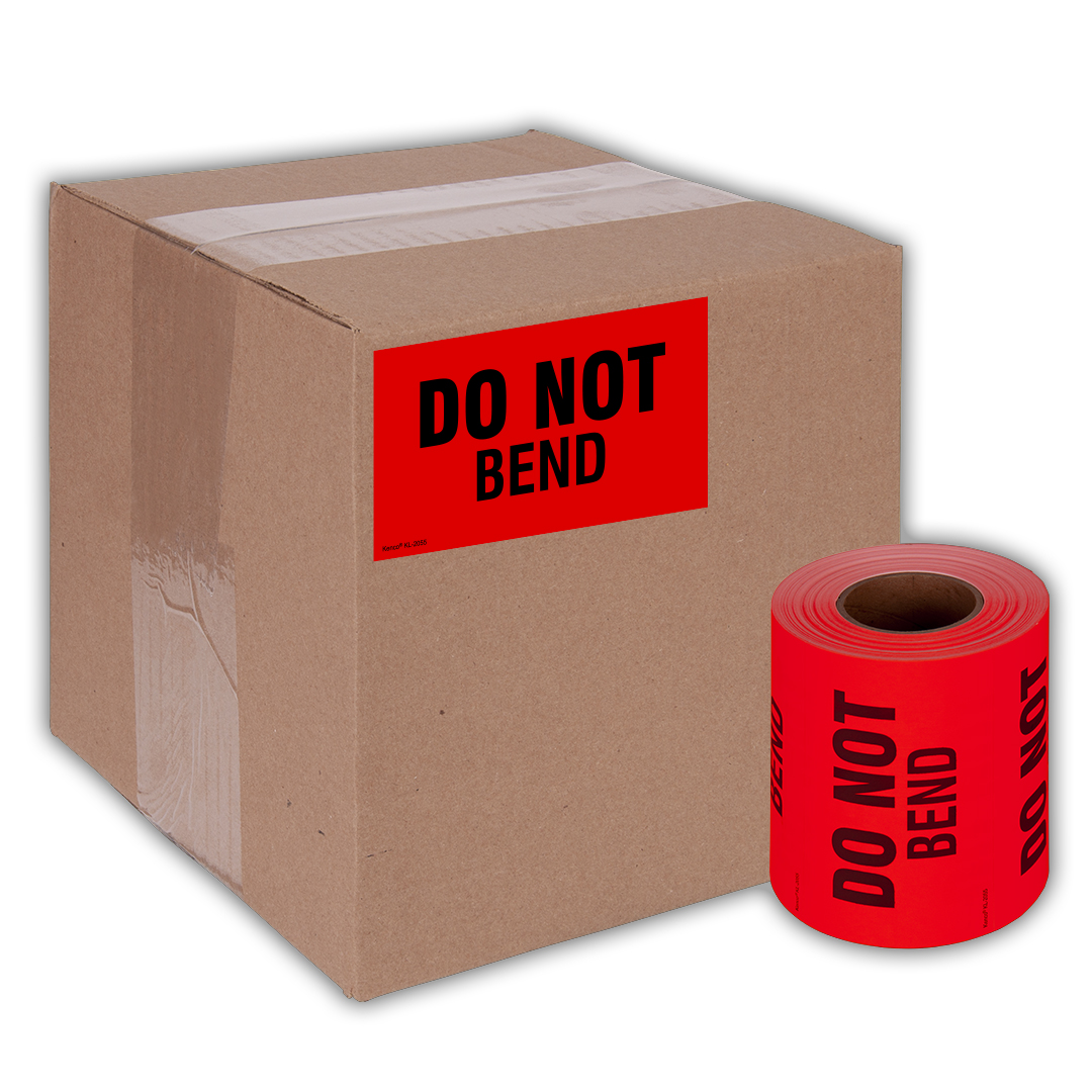 Do not Bend Fluorescent Shipping Label Stickers
