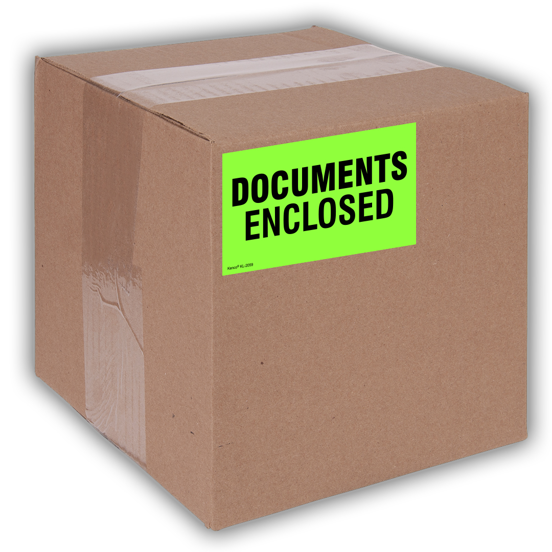 Documents Enclosed Shipping Label Stickers
