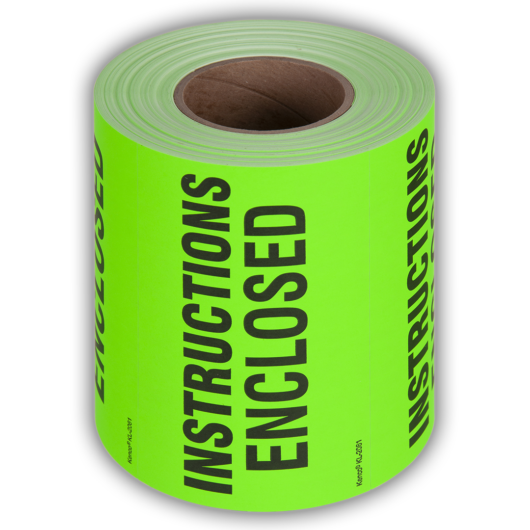 Instructions Enclosed Shipping Label Stickers