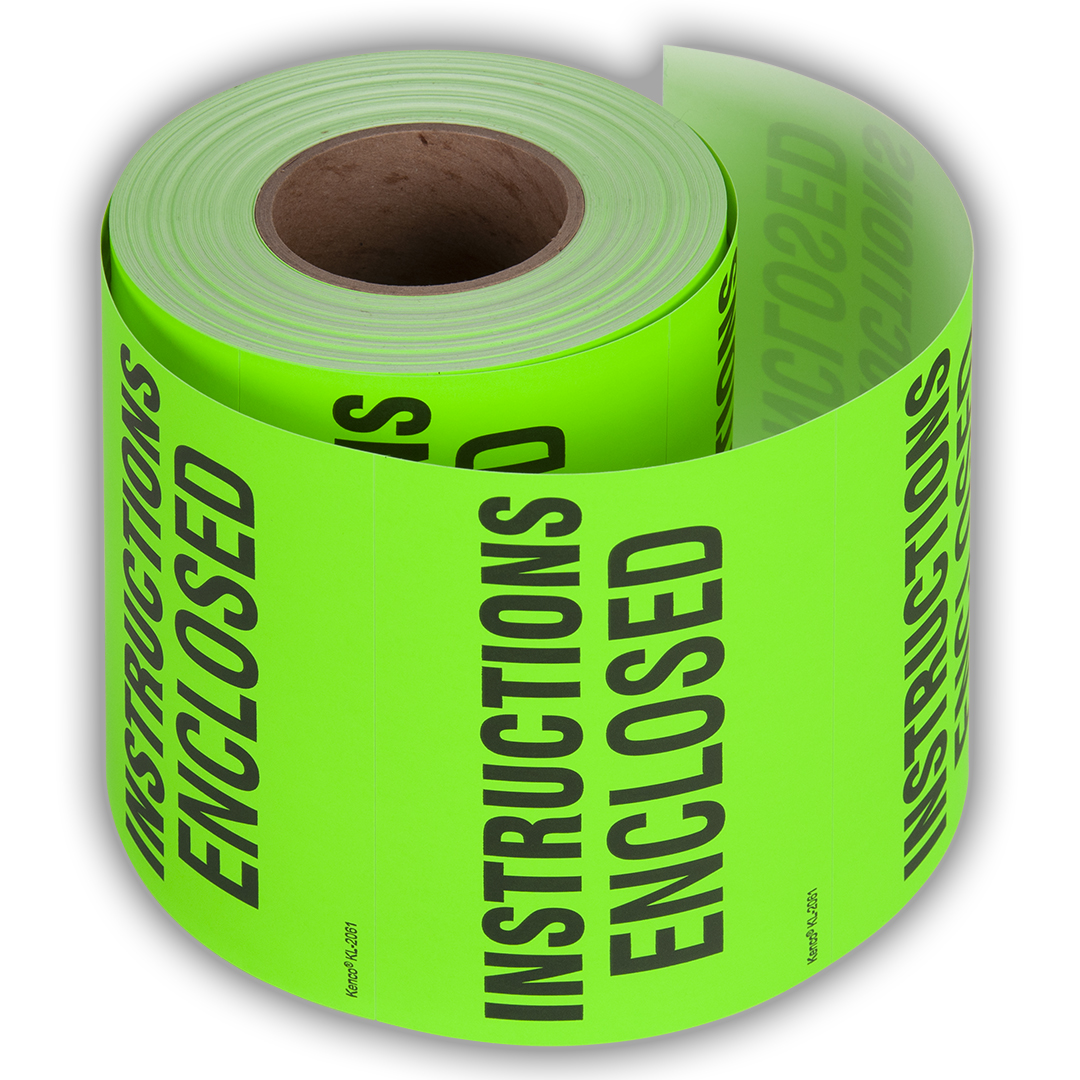 Instructions Enclosed Shipping Label Stickers
