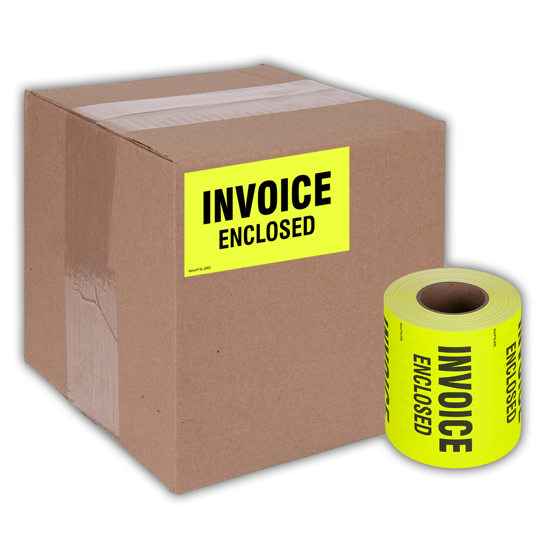 Invoice Enclosed Shipping Label Stickers