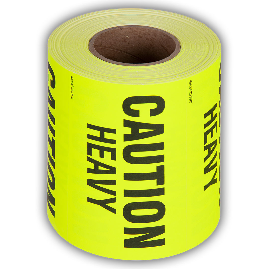Caution Heavy Fluorescent Shipping Label Stickers