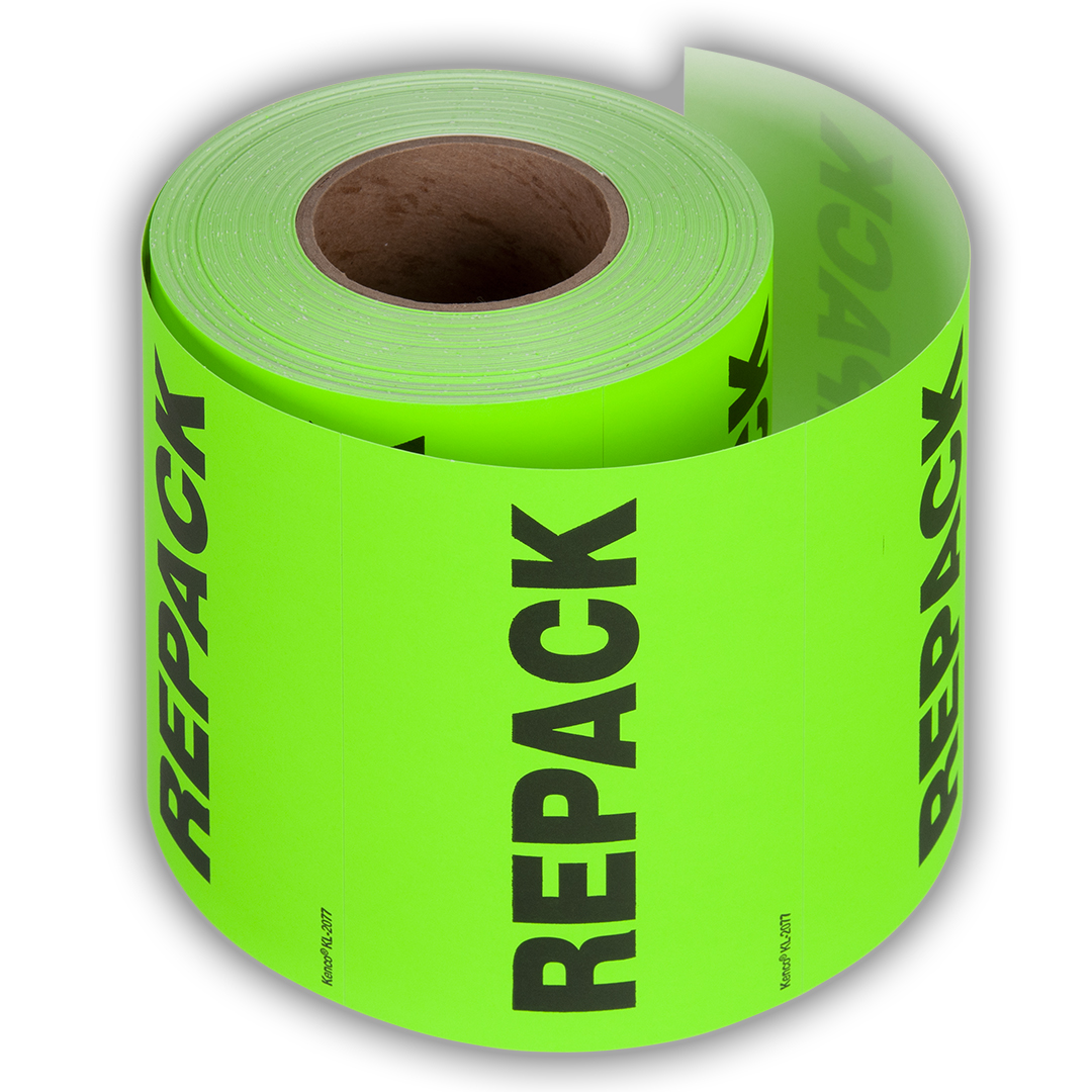 Repack Fluorescent Shipping Label Stickers