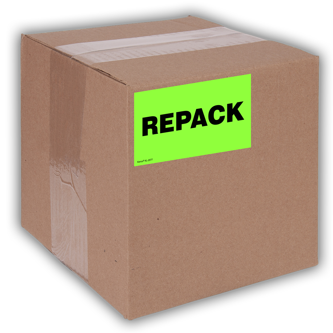 Repack Fluorescent Shipping Label Stickers