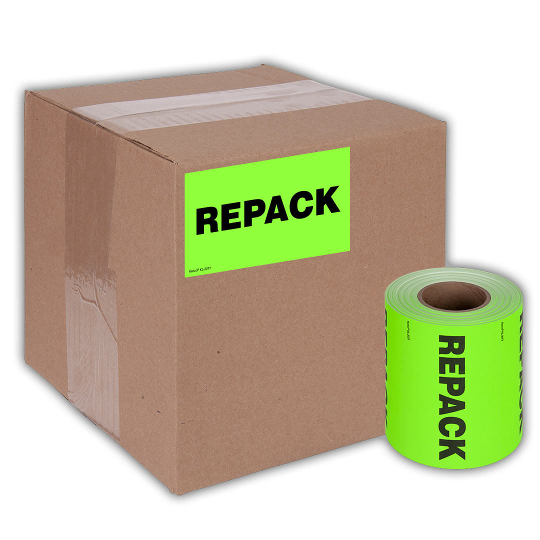 Repack Fluorescent Shipping Label Stickers