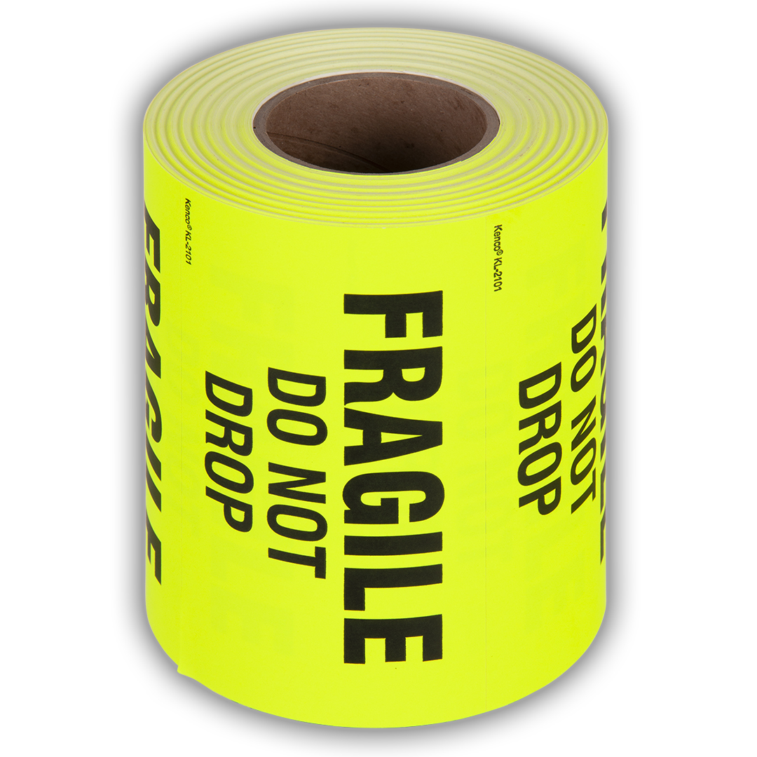 Fragile Do not Drop Fluorescent Shipping Label Stickers