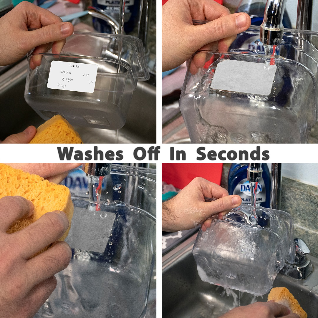 1" x 2" Dissolvable Food Safety Labels