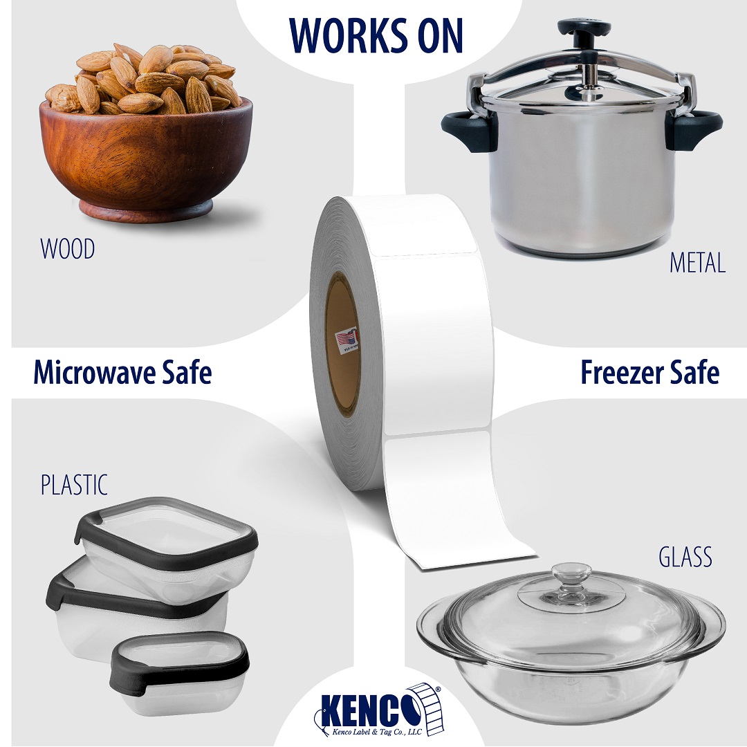 1" x 2" Dissolvable Food Safety Labels