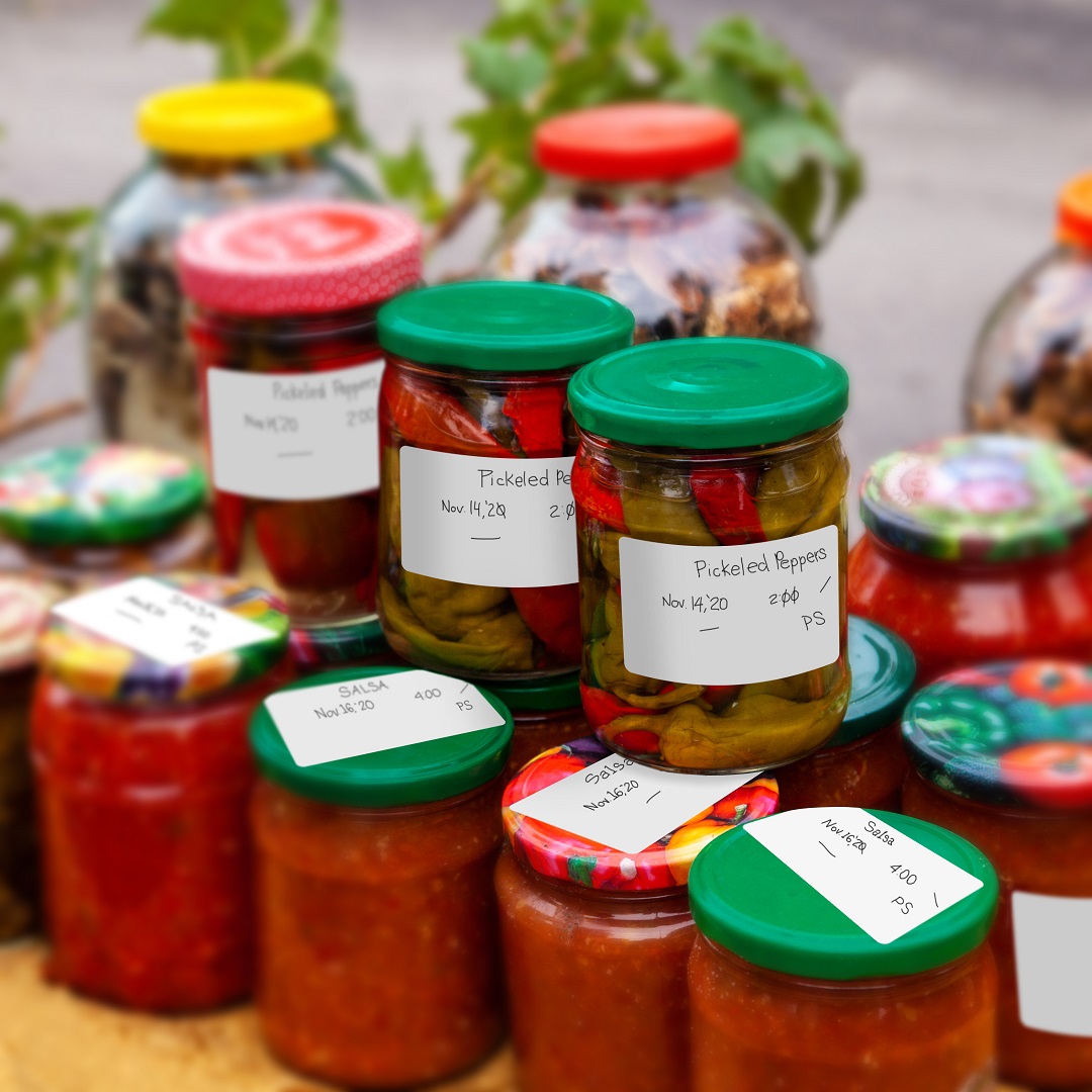 1" x 2" Dissolvable Food Safety Labels