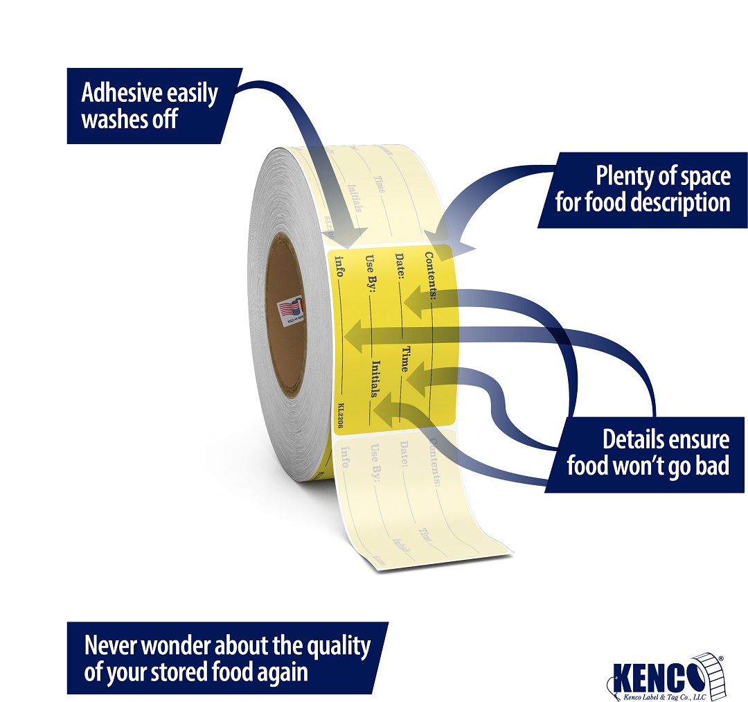 1.5" x 2.5" Dissolvable Food Safety Labels
