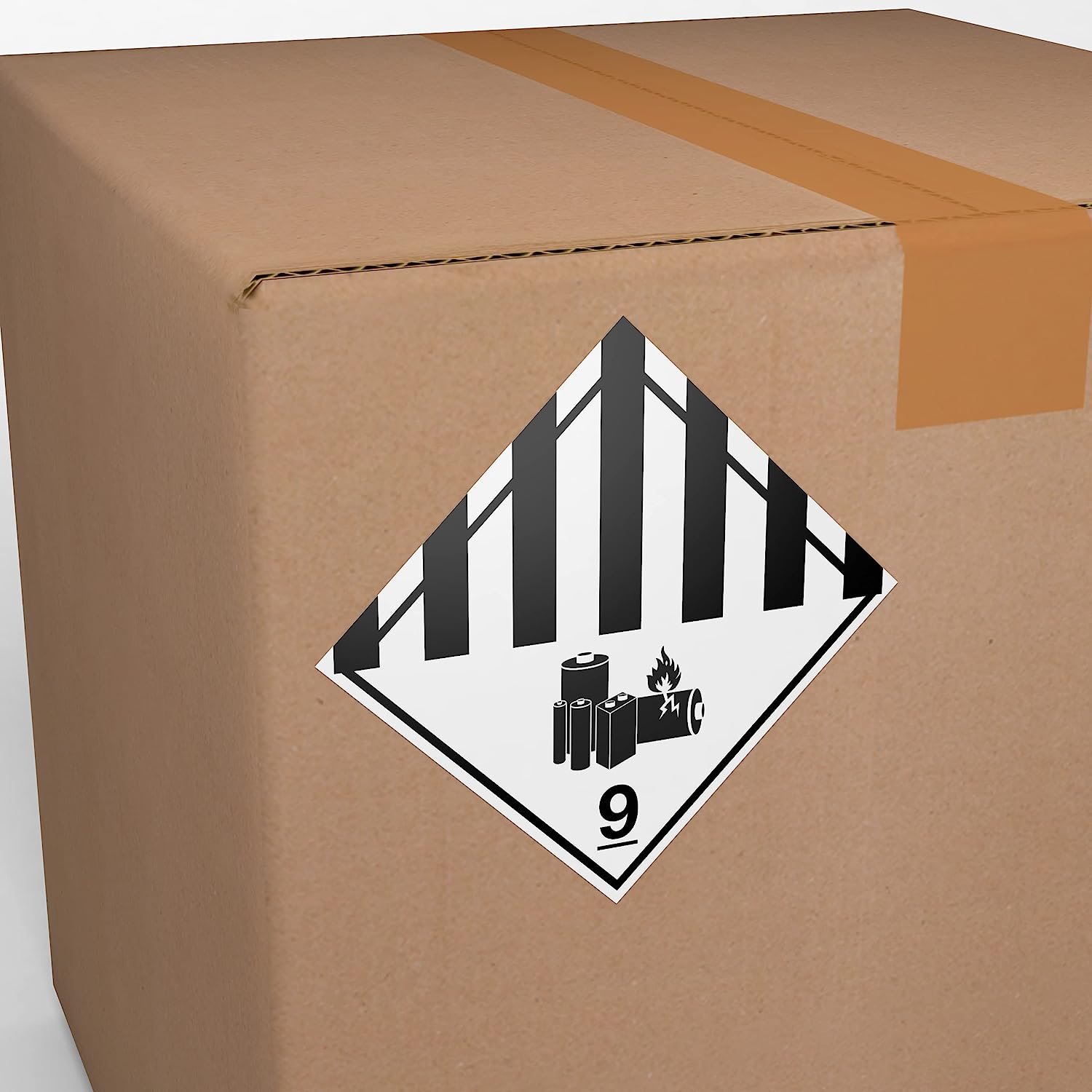 4" X 4" Hazard Class 9 DOT Lithium Battery 9 Labels